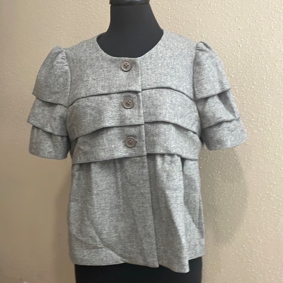 Anthropologie | Jackets & Coats | Anthropologie Sine Ruffle Tiered ...